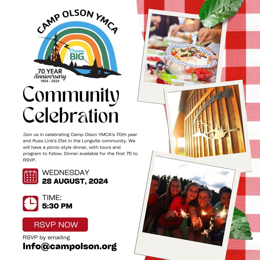 Camp Olson YMCA 70th Anniversary